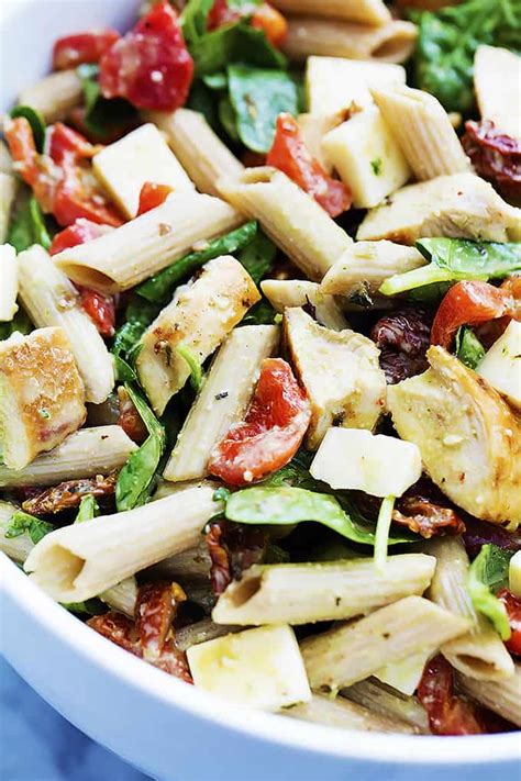 Chicken Penne Salad With Creamy Parmesan Dressing