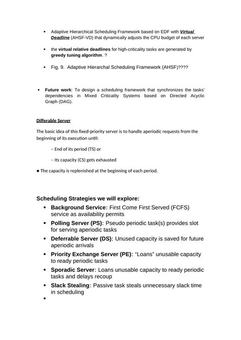 Pdf Adaptive Hierarchical Scheduling Framework For Tirtos