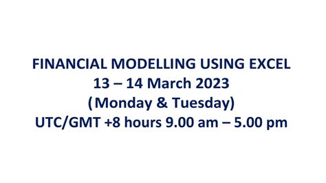 Financial Modelling Using Excel Linkedin