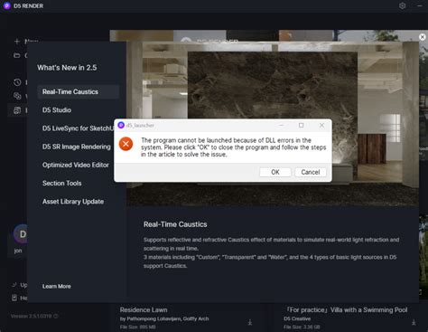 D5 Will Not Run Tech Support D5 RENDER FORUM