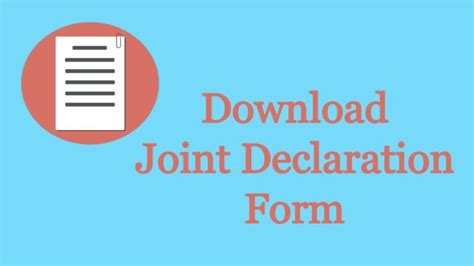 Download Joint Declaration Form For EPF Name DOB DOE Correction