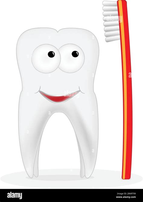 Smiling Tooth Illustration Stock Vector Image And Art Alamy