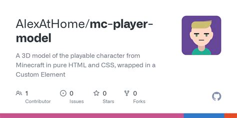 Github Alexathome Mc Player Model A D Model Of The Playable Character From Minecraft In Pure
