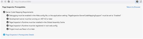 No Mapping Data Was Returned From The Server After Installing Aspnet