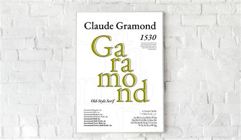 Garamond Typeface Poster02 On Behance