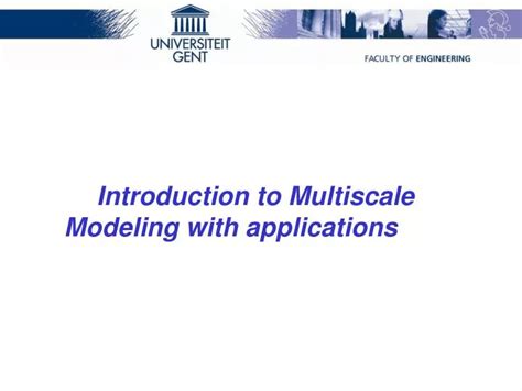 Ppt Introduction To Multiscale Modeling With Applications Powerpoint