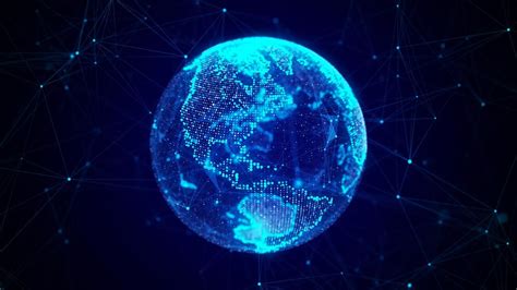 Premium Photo Abstract Planet Earth With Particles And A Connected Shell With Lines Global