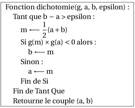 Python Seconde Balayage Et Dichotomie