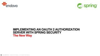 Spring Security Oauth New As Pptx