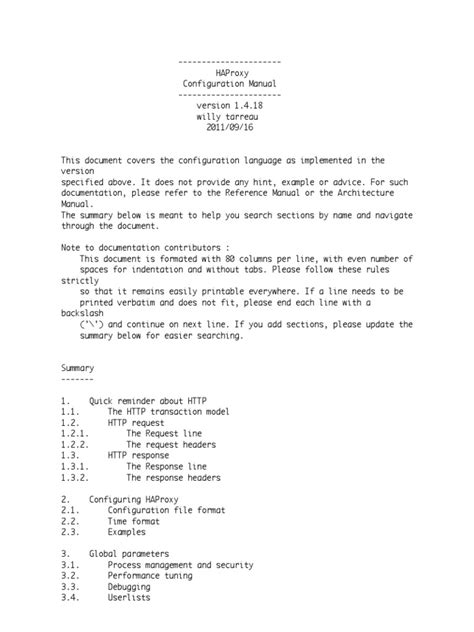 Haproxy 1 4 18 Pdf Hypertext Transfer Protocol Proxy Server