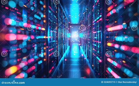 Data Science Ai And Cloud Data Concept Computer Programmer Stock