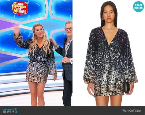 Wornontv Rachels Ombre Sequin Mini Dress On The Price Is Right