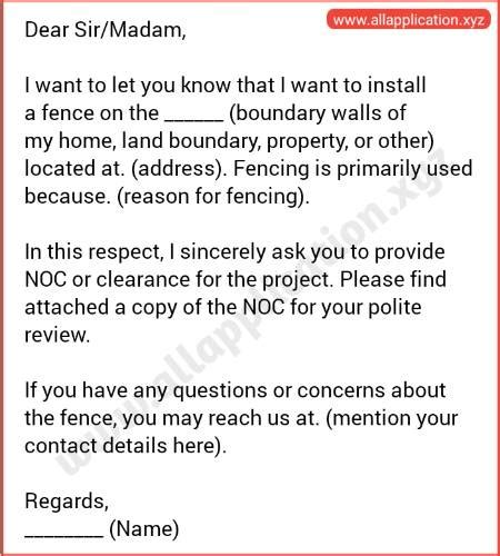 8 Samples Letter To Neighbor About Replacing Fence