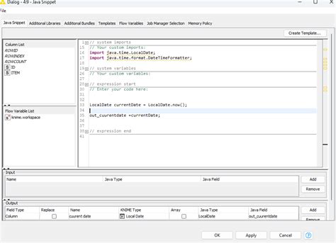 adding current date to existing table knime analytics platform knime community forum