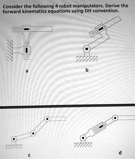 Solved Consider The Following 4 Robot Manipulators Derive The Forward