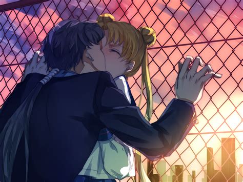 Tsukino Usagi And Seiya Kou Bishoujo Senshi Sailor Moon Drawn By