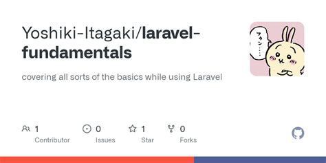 Github Yoshiki Itagakilaravel Fundamentals Covering All Sorts Of