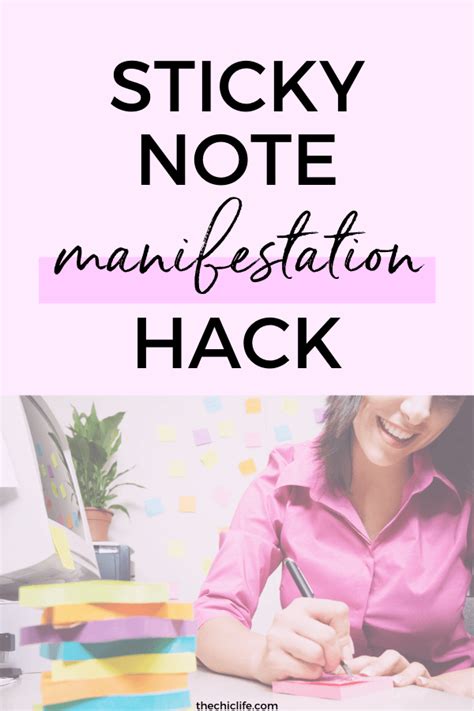 Affirmation Tip Sticky Note Manifestation Hack The Chic Life