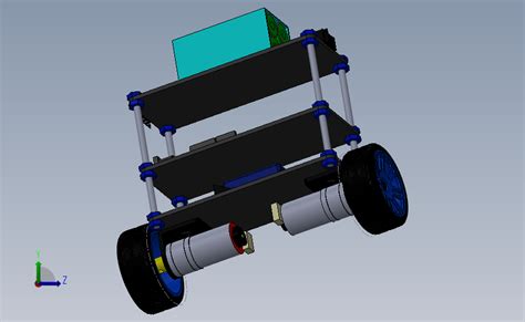 自平衡机器人 solidworks 2018 模型图纸下载 懒石网