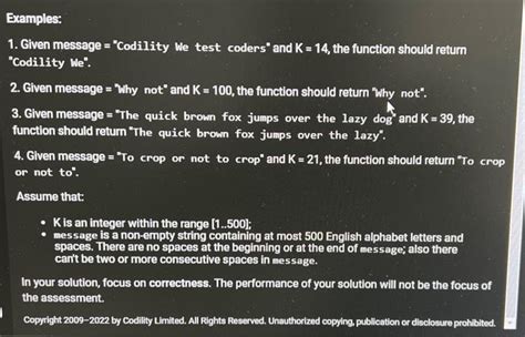 Solved There Is A Forum That Has A Limit Of K Characters Per Chegg