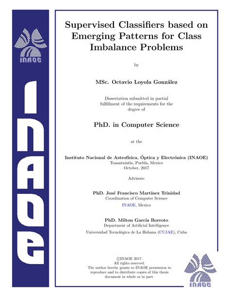 Pdf Supervised Classifiers Based On Emerging Patterns For · Emerging Patterns For Class