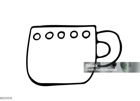 커피잔 접시와 커피 벡터 스케치 삽화 한 잔 웹 모바일 컵은 흰색 배경에 분리되어 있습니다 벡터 그림 0명에 대한 스톡 벡터 아트 및 기타 이미지 Istock