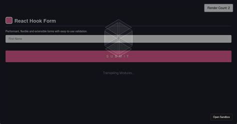 React Hook Form V7 Ts Template Codesandbox