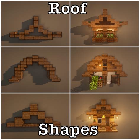 Minecraft Roofs Shapes Roof Shapes Examples [ Download] Minecraft Map