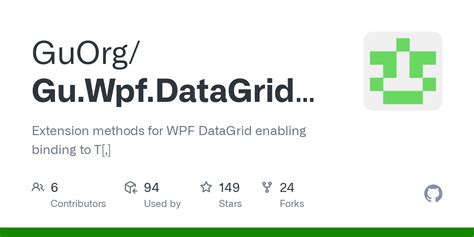 Github Guorg Gu Wpf Datagrid D Extension Methods For Wpf Datagrid Enabling Binding To T