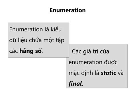 Bài Giảng Lập Trình Java Bài 5 Enumeration Autoboxing Static Import Và Annotations Trường
