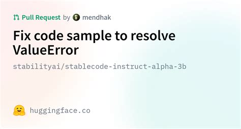Stabilityai Stablecode Instruct Alpha B Fix Code Sample To Resolve