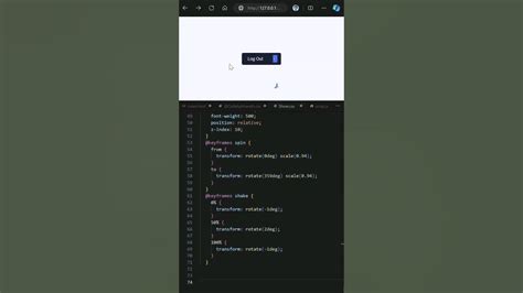 Day 035 🤯 Micro Css Logout Button Animation Coding Developer Frontend Webdeveloper