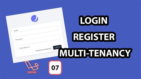 07 Login And Logout With Laravel Ui In Laravel Multi Tenancy YouTube