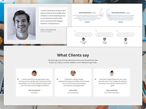 Dailyui Testimonial Design On Behance