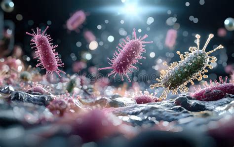 Microbial Diversity Colorful Bacteria In The Human Body Vibrant And Diverse Microorganisms