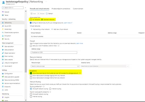 Azure How To Create A Custom Policy For Storage Account To Deny Public Access And Allow