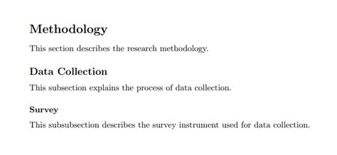 Document Sectioning Texready Documentation