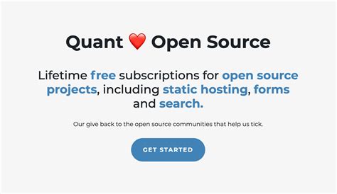Get Free Open Source Static Hosting With Quant Quantcdn