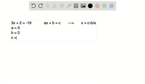 SOLVED The Following Equations Are Given In A X B C Form Solve By Identifying The Value Of A B