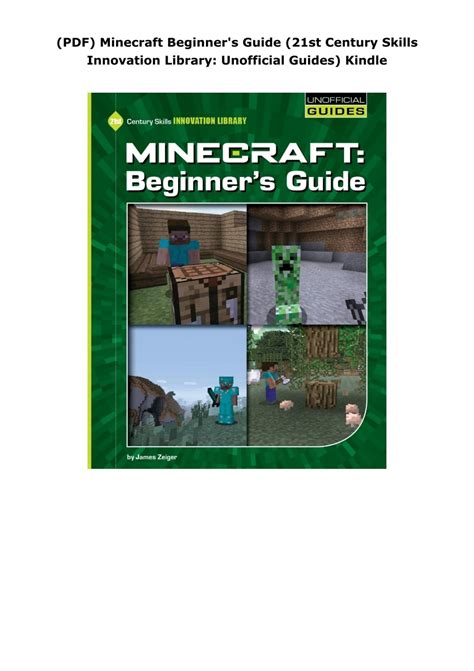 Pdf Minecraft Beginners Guide 21st Century Skills Innovation