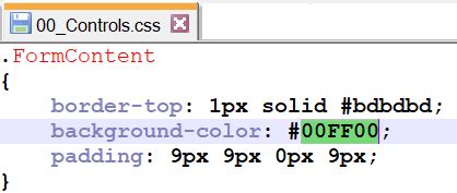 Customization Customize Css File In Acumatica To Change Form Color