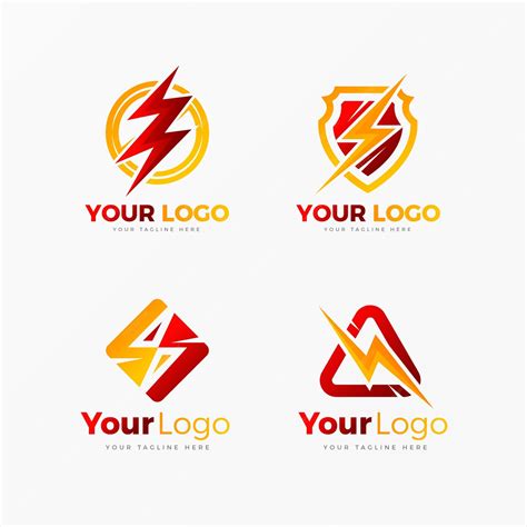 그라데이션 컬러 스톰 로고 무료 벡터