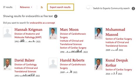 Export Search Results Becker Medical Library