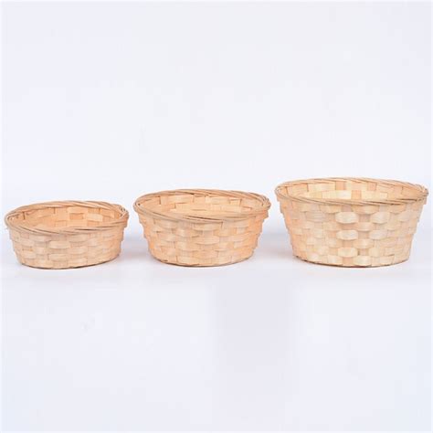 Bamboo Woven Bread Basket Fruit Vegetables Egg Sto Grandado