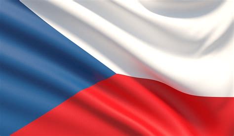 체코 공화국의 국기입니다 매우 상세한 직물 질감을 흔들었다 3d 그림입니다 0명에 대한 스톡 사진 및 기타 이미지 0명 3