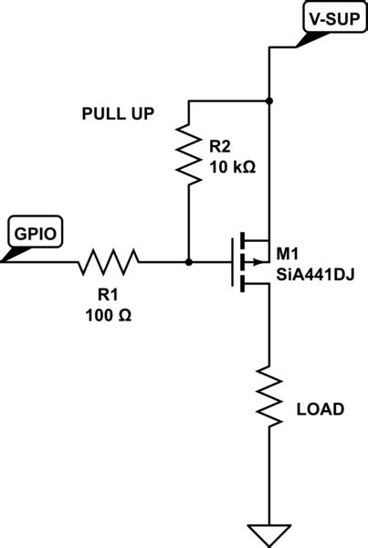 Can You Drive A P Mosfet As A High Side Switch Directly From A Microcontroller Electrical
