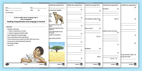 Grade 6 English Hl Term 3 Assessment Caps Aligned