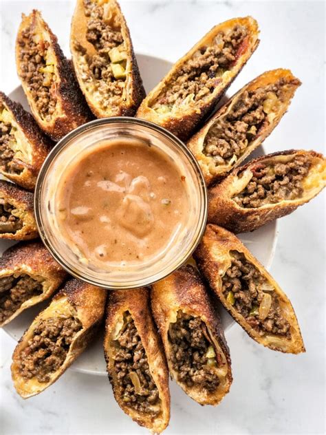 Cheeseburger Egg Rolls Recipe Fun Money Mom