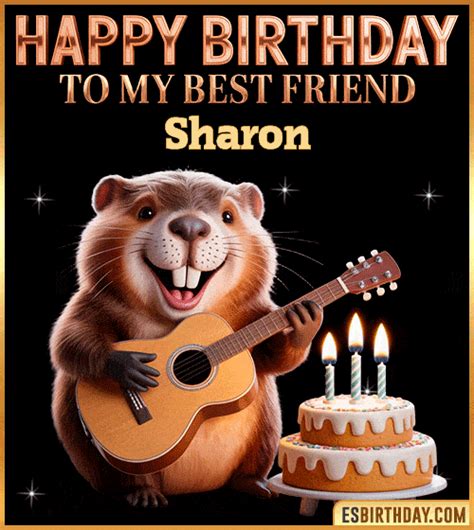 Happy Birthday Sharon  🎂 Animated Images Wishes And Music 【27 S】