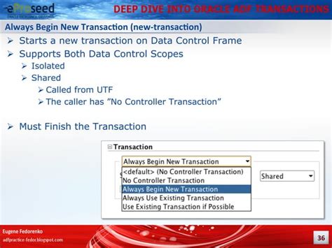 Deep Dive Into Oracle Adf Transactions Pdf Databases Computer Software And Applications